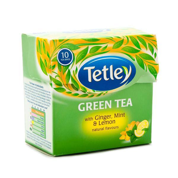 Buy Tetley Green Tea with Ginger, Mint & Lemon Natural Flavours 10's ...