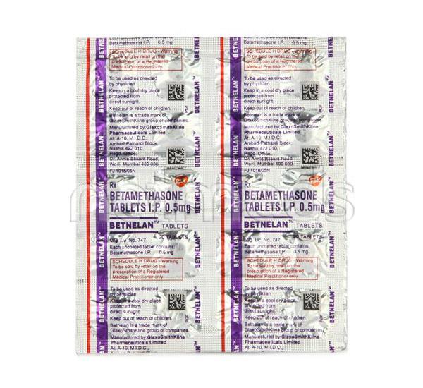 Betnelan 0.5mg Tablet 20'S - Buy Medicines online at Best Price from ...