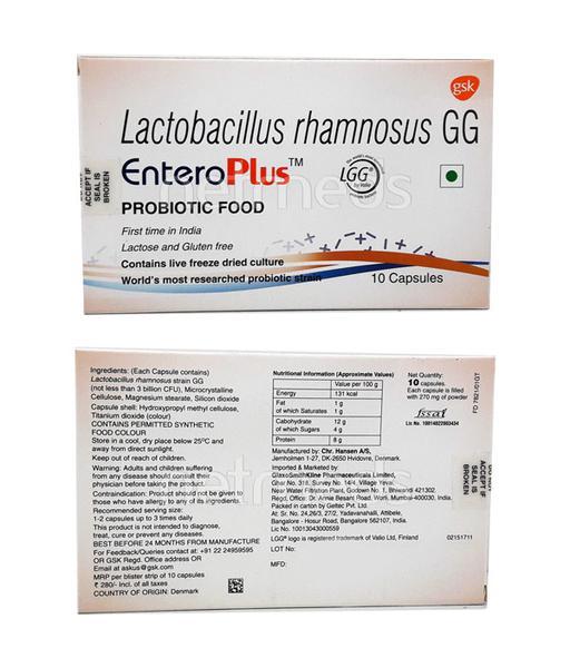 Buy Entero Plus Capsule 10'S Online at Upto 25% OFF | Netmeds