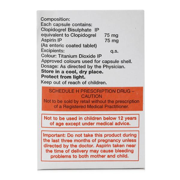 Cloflow Plus 75/75mg Capsule 10'S - Buy Medicines online at Best Price ...