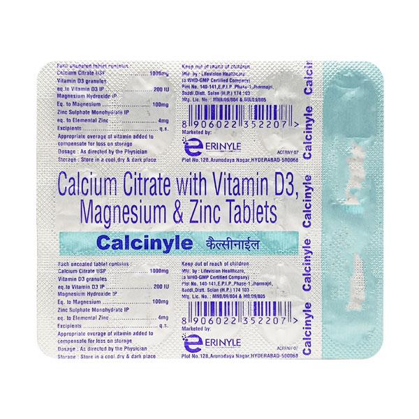 Buy CALCINYLE Tablet 15's Online at Upto 25% OFF | Netmeds