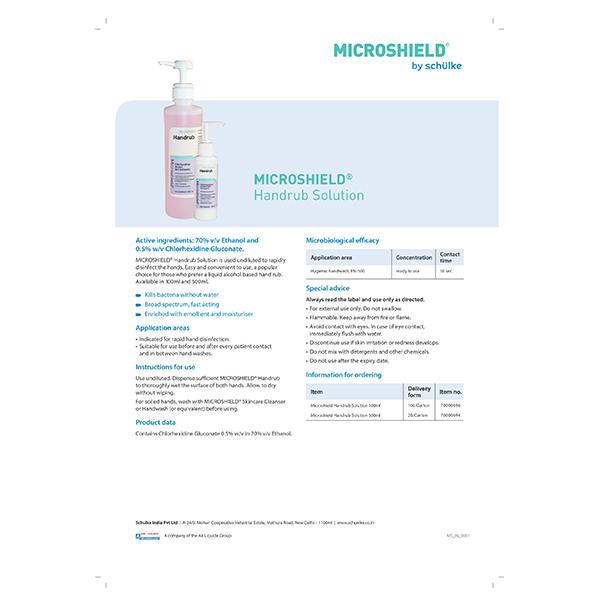 Buy Microshield Handrub Solution 500 ml Online at Discounted Price ...