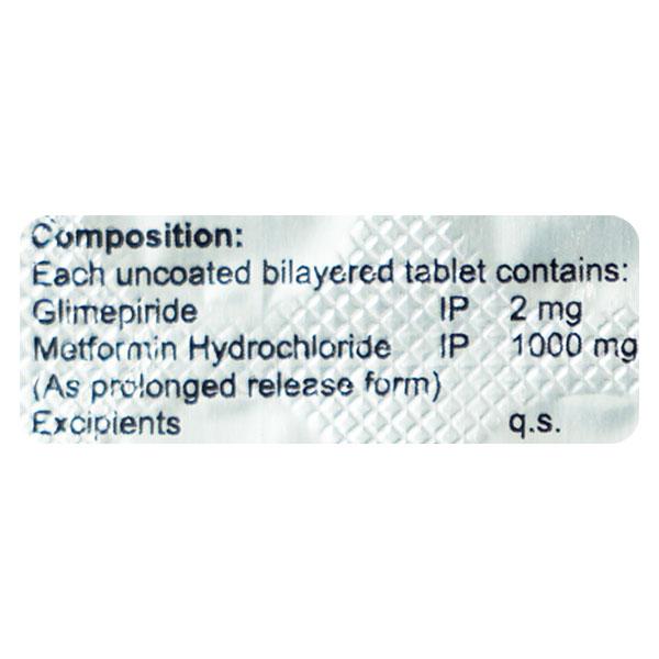 GENEGLIM M2 FORTE Tablet 15's : Price, Uses, Side Effects | Netmeds