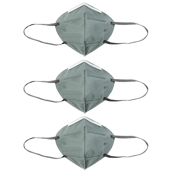SanNap N95 Face Mask - Grey (Pack of 3)