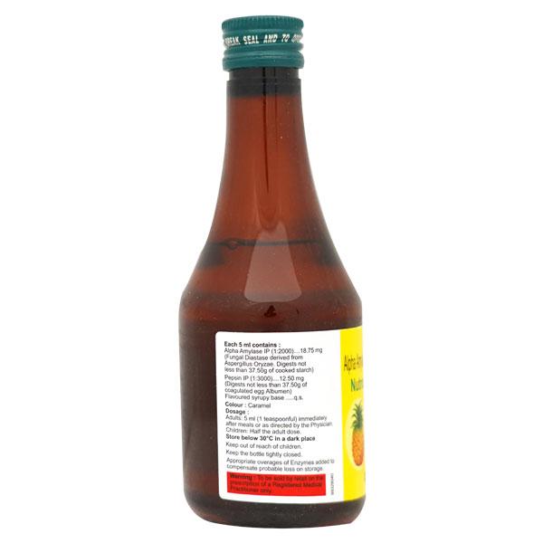 NUTROZYME PLUS PINEAPPLE FLAVOUR Syrup 200ml - Buy Medicines online at ...
