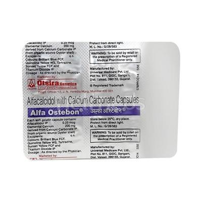 Alfa Ostebon Capsule 10'S - Buy Medicines online at Best Price from ...