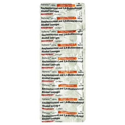 Buy Recofast Orange Lozenges 10'S Online at Upto 25% OFF | Netmeds