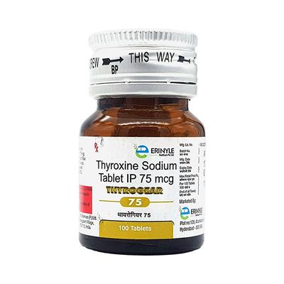 Buy THYROGEAR 75mcg Tablet 100's Online at Upto 25% OFF | Netmeds