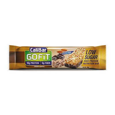 CaliBar GoFit Low Sugar High Protein Nutrition Bar - Crispy Coffee ...