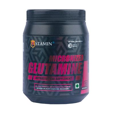 Stamin Micronized Glutamine Powder - Unflavoured 250 gm Online at Best ...