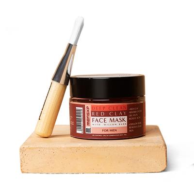 MensXP Mud Deep Clean Red Clay Men's Face Mask - Willow Bark 50 gm