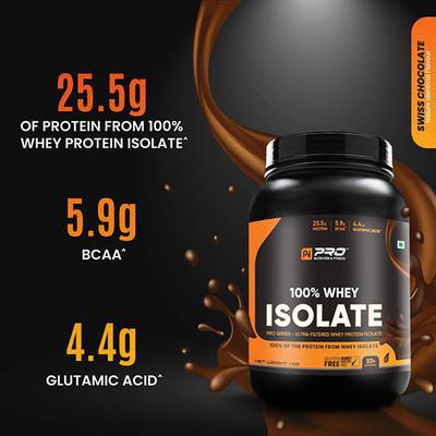 Pro Nutrition & Fitness 100% Whey Protein Isolate Powder - Chocolate ...