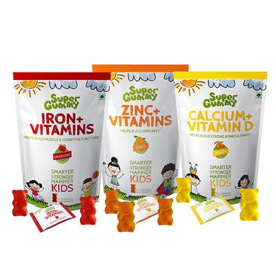 Super Gummy Combo Pack Gummies - Iron + Vitamins, Zinc + Vitamins ...