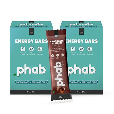 Buy Phab Energy Bar - Chocolate Almond (Pack of 12 x 35 gm) 1's Online ...