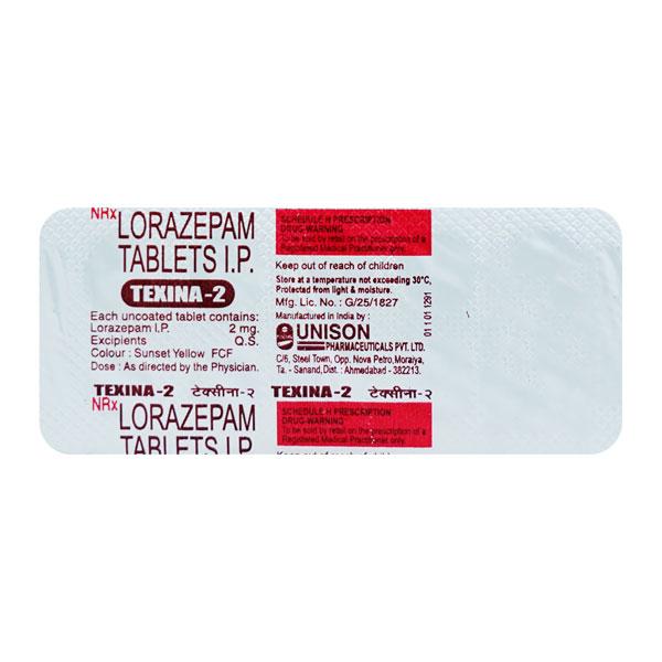 Texina 2mg Tablet 10'S - Price, Uses, Side Effects, and Substitutes ...