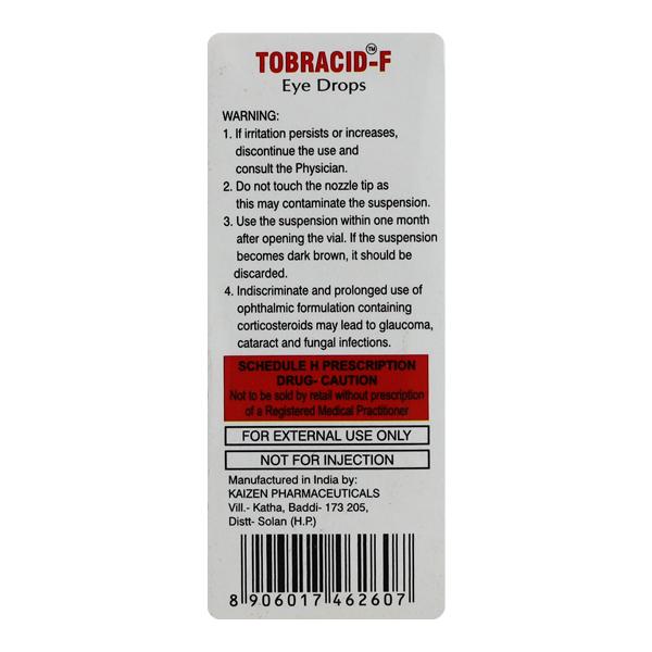 Buy TOBRACID F Eye Drops 5ml Online at Upto 25% OFF | Netmeds