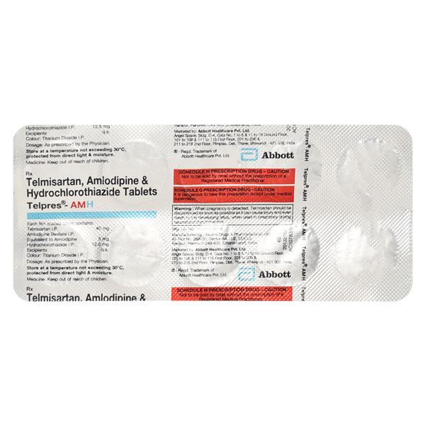 Telpres Amh Tablet 10'S : Price, Uses, Side Effects | Netmeds
