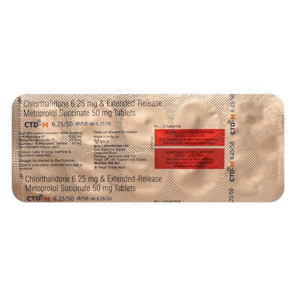 CTD M 6.25/50mg Tablet 10'S : Price, Uses, Side Effects | Netmeds