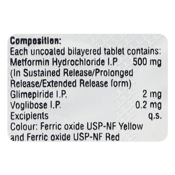 Xmet Trio 2/500/0.2mg Tablet 10'S : Price, Uses, Side Effects | Netmeds