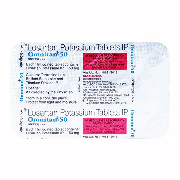 Omnitan 50mg Tablet 15'S : Price, Uses, Side Effects | Netmeds