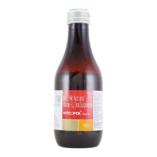 Buy VITCOFOL Oral Suspension 200ml Online at Upto 25% OFF | Netmeds