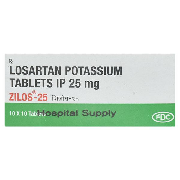Zilos 25mg Tablet 10'S : Price, Uses, Side Effects | Netmeds