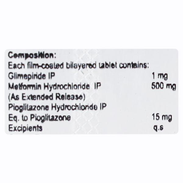 GLYNAMIC MP 1 Tablet 10's : Price, Uses, Side Effects | Netmeds
