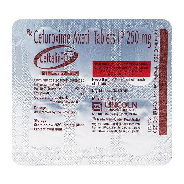 Ceftalin O 250mg Tablet 6'S : Price, Uses, Side Effects | Netmeds
