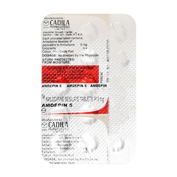 Amdepin 5mg Tablet 15'S : Price, Uses, Side Effects | Netmeds