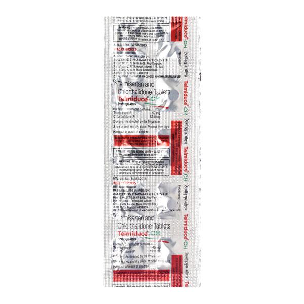 Buy TELMIDUCE CH 40 Tablet 10's Online at Upto 25% OFF | Netmeds
