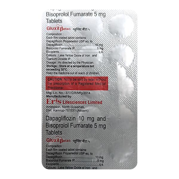 Buy GLUXIT BETA 5 Tablet 15's Online | Netmeds