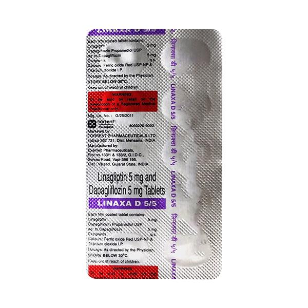 Buy LINAXA D 5/5 Tablet 10's Online | Netmeds