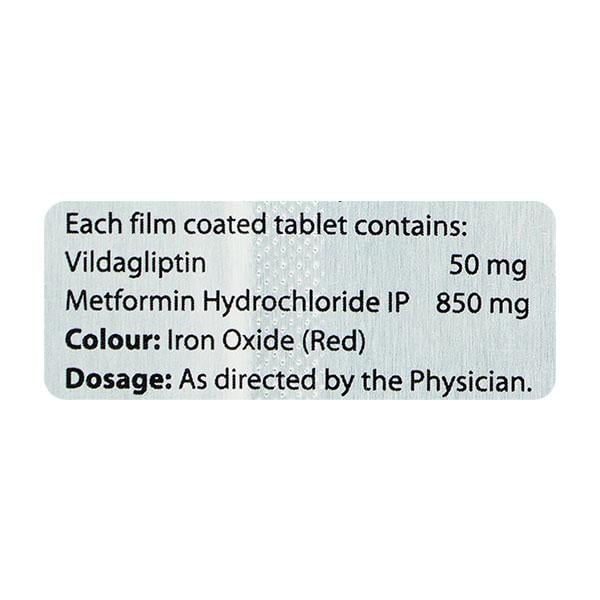 VILACT M 850mg Tablet 10's : Price, Uses, Side Effects | Netmeds