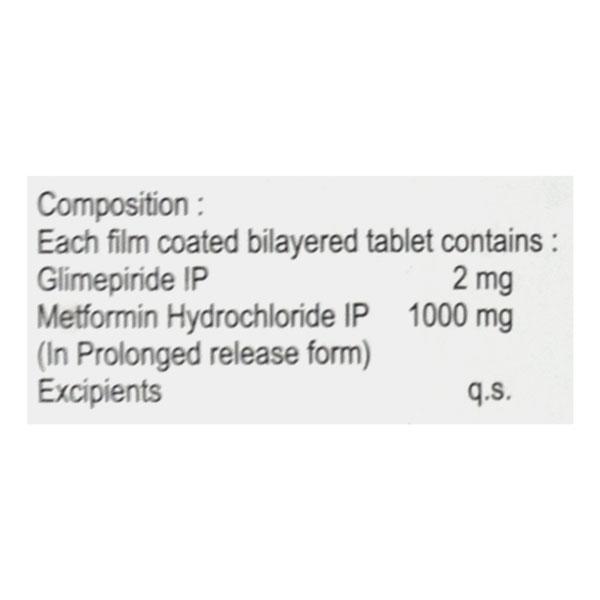 Glimestar M2 Forte Tablet 30'S : Price, Uses, Side Effects | Netmeds