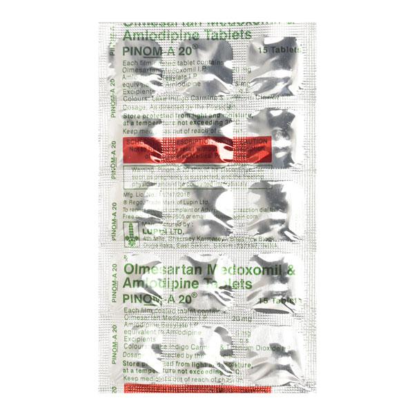 PINOM A 20mg Tablet 15's : Price, Uses, Side Effects | Netmeds