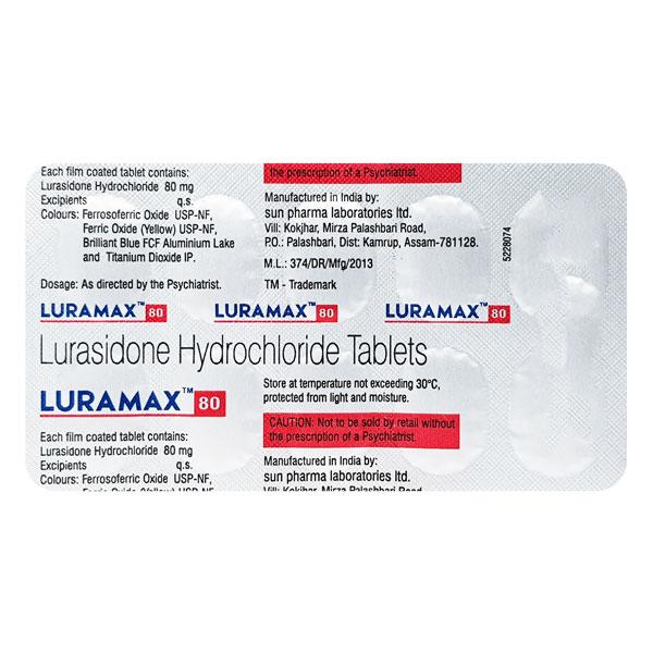 Buy Luramax 80mg Tablet 10'S Online at Upto 25% OFF | Netmeds