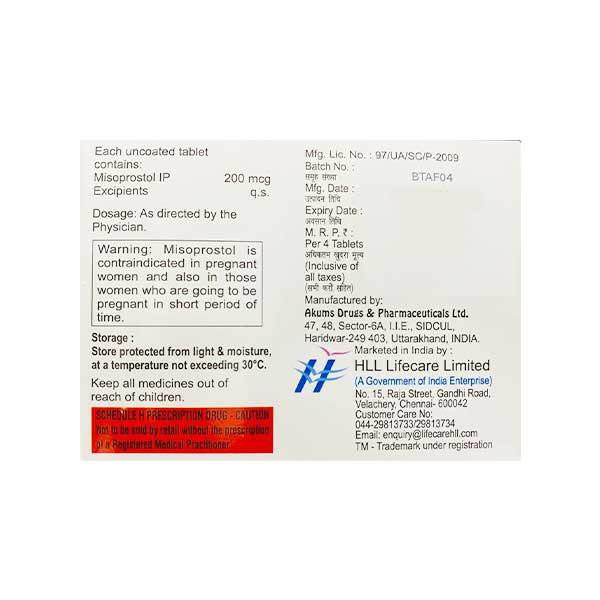 M Prost 200mcg Tablet 4'S - Price, Uses, Side Effects, and Substitutes ...