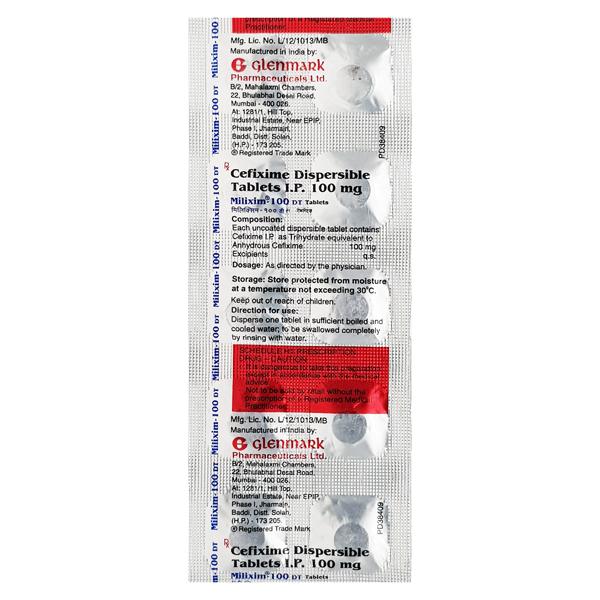 Milixim 100mg Tablet 10'S : Price, Uses, Side Effects | Netmeds