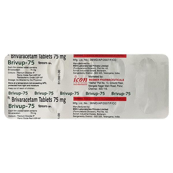 Buy BRIVUP 75 Tablet 10's Online at Upto 25% OFF | Netmeds