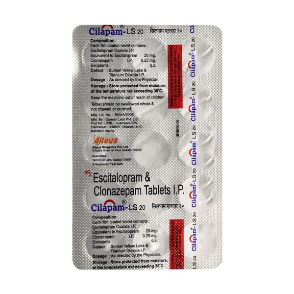 CILAPAM LS 20 Tablet 15's - Price, Uses, Side Effects, and Substitutes ...