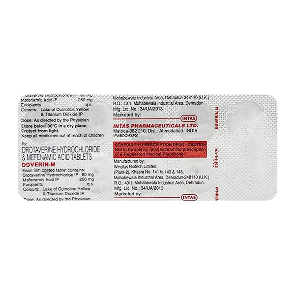 Buy Doverin M Tablet 10'S Online at Upto 25% OFF | Netmeds