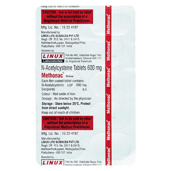 Buy METHONAC Tablet 10's Online at Upto 25% OFF | Netmeds