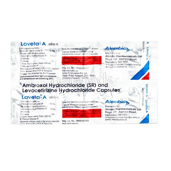Buy Laveta A Capsule 10'S Online at Upto 25% OFF | Netmeds