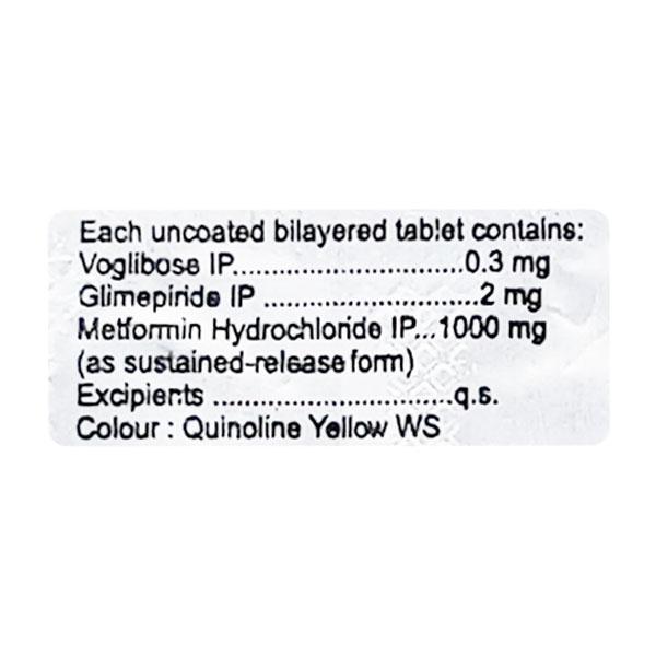 Voglinorm GM Forte 2mg Tablet 10'S : Price, Uses, Side Effects | Netmeds