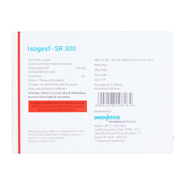Buy ISOGEST SR 300 Tablet 10's Online at Upto 25% OFF | Netmeds