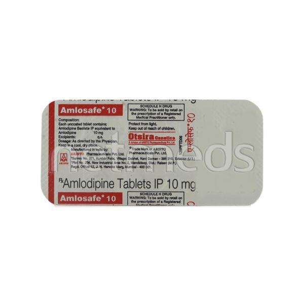 Amlosafe 10mg Tablet 10'S : Price, Uses, Side Effects | Netmeds
