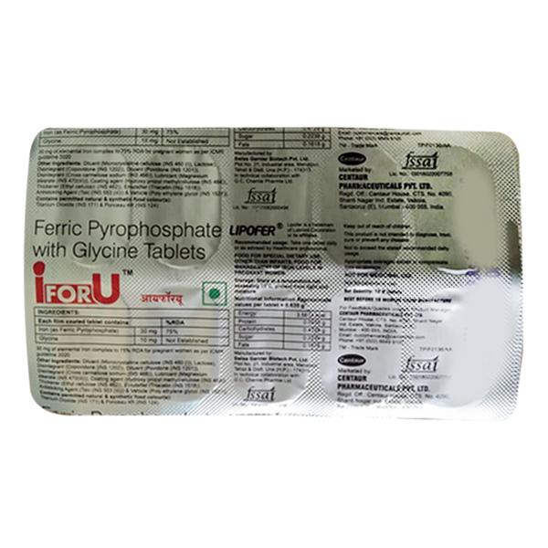 Buy IFORU Tablet 10's Online at Upto 25% OFF | Netmeds