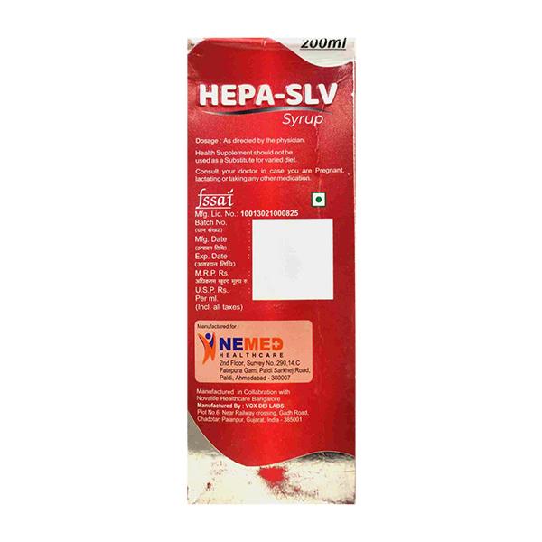 Buy HEPA SLV SUGAR FREE Syrup 200ml Online at Upto 25% OFF | Netmeds
