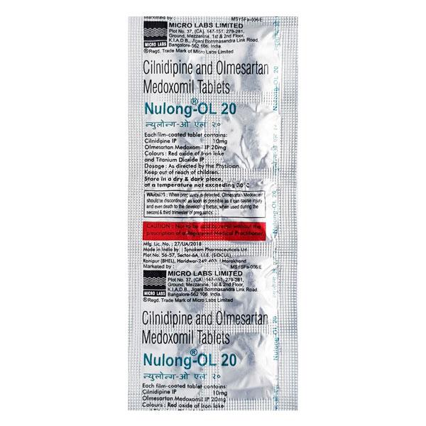 Nulong OL 20mg Tablet 10'S : Price, Uses, Side Effects | Netmeds