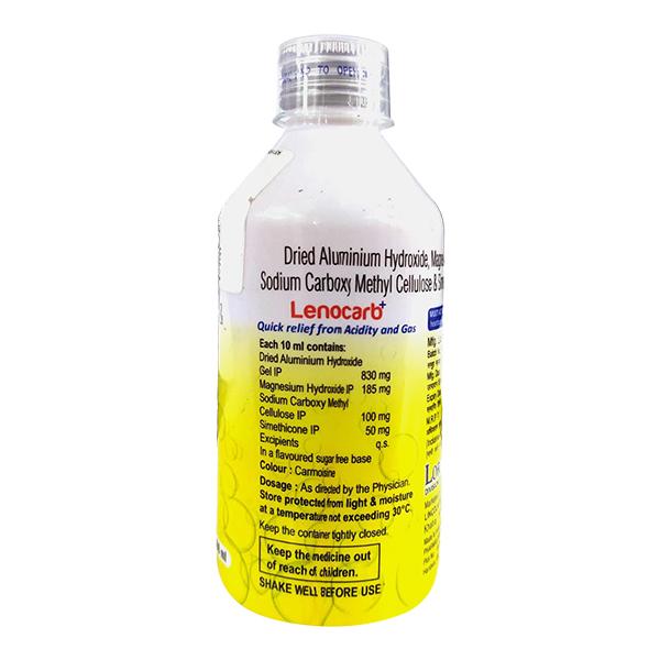 Buy LENOCARB PLUS Suspension 200ml Online at Upto 25% OFF | Netmeds